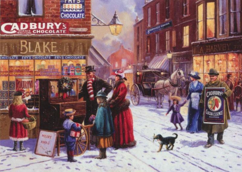 Victorian Edwardian Cadburys Chocolate Traditional Nostalgic Christmas ...