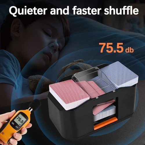 Ruhiger Betrieb Karten-Shuffler Silent Motor Shuffle Ideal für Poker ...