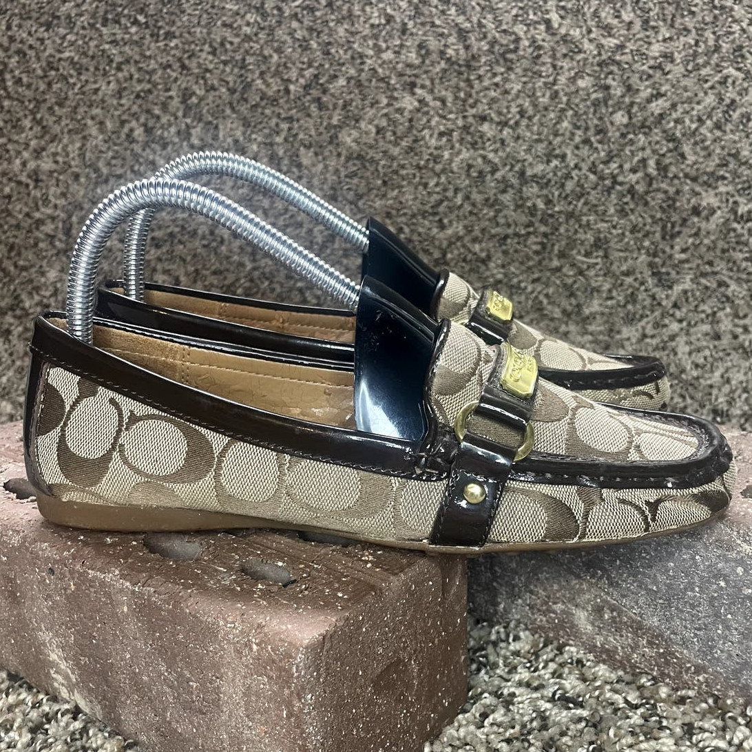 Coach Felisha Signature C Logo Slip On Loafer Flat Sh… - Gem