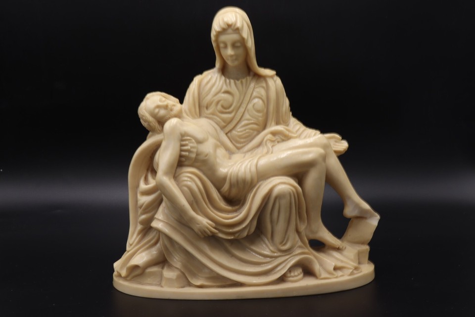 Large Pieta Statue Michelangelo Heavy 9" Religion Mary Jesus Catholic ...
