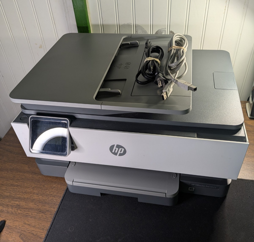 HP Printer OfficeJet Pro 8025 All In One Inkjet White Gray WiFi Scanner ...