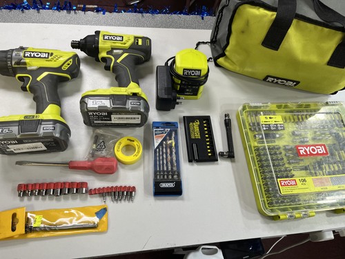 Ryobi Drill & Impact Driver Set | eBay UK