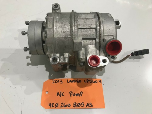 13 LAMBORGHINI GALLARDO LP560 LP550 OEM AC COMPRESSOR 4E0260805AS R8 Q7 ...