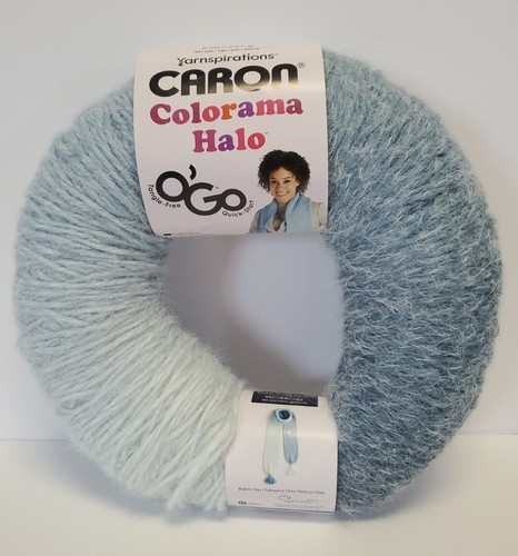 Bulky #5 Caron Colorama Halo O'Go Yarn 8oz/227g 481yds/440m 2 Bluestone ...