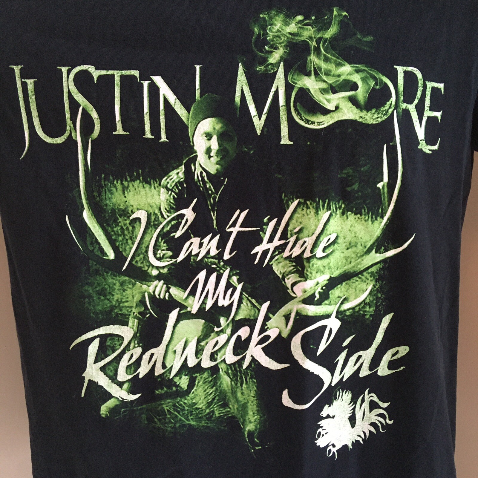 Gildan Justin Moore Concert T-Shirt 2 Sided Black Medium Cant Hide ...
