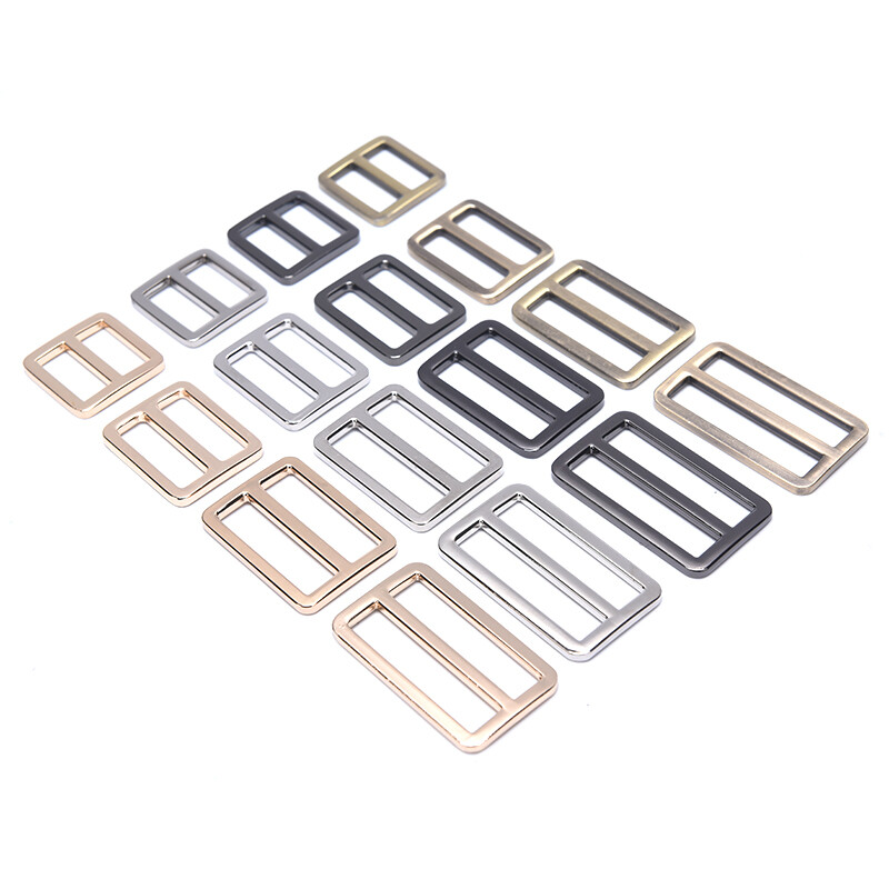 Rectangle Metal Glide Backpack Strap Adjust Bag Buckle Webbing Slider ...