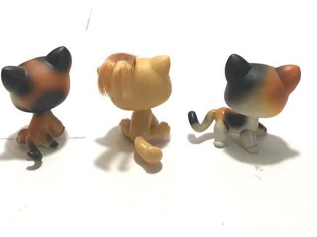 Littlest Pet Shop LPS Shorthair Calico Cats #106 #78 #27 Authentic ...