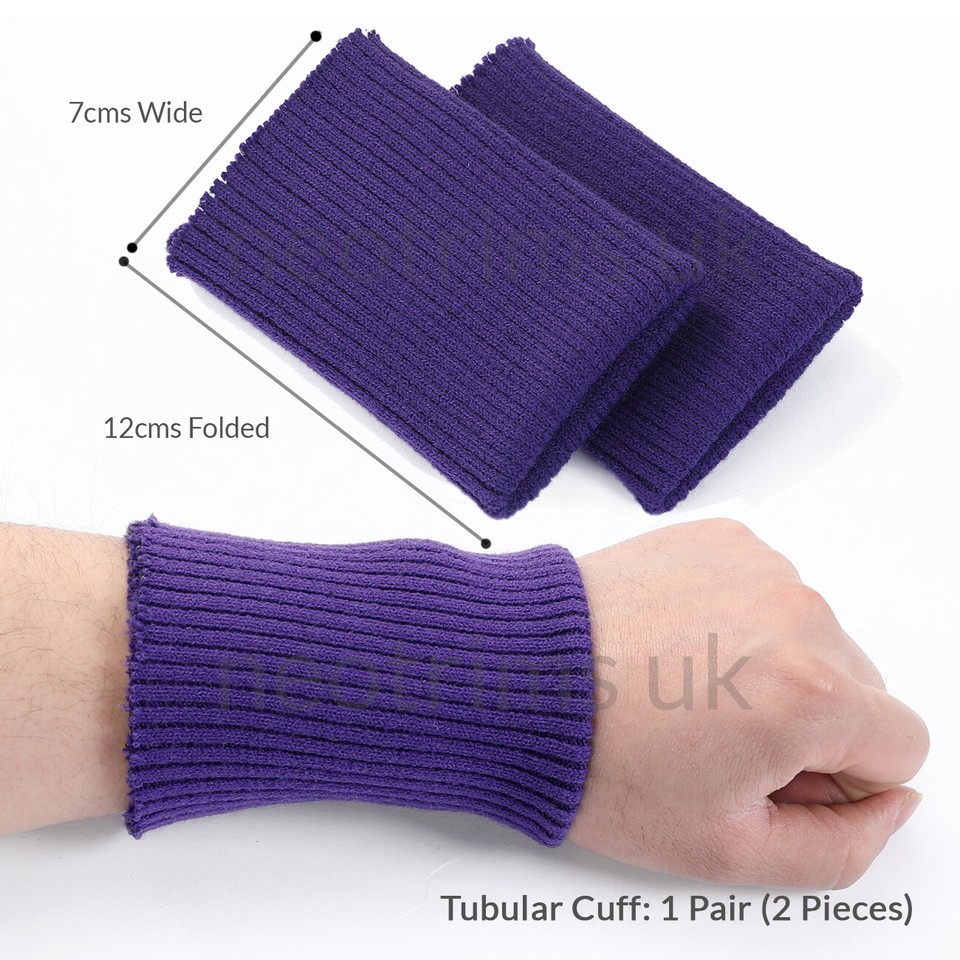 Rib Knit Cuffs Pair,Tubular Ribbing Seamless Cuffing Fabric ReVamp ...