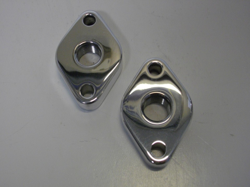 Glenwood style big block Chevrolet billet aluminum water inlet plates ...