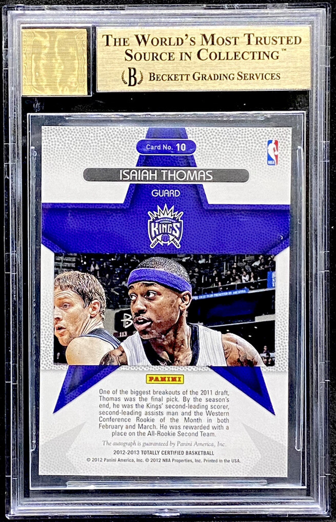 2012-13 Totally Certified - Rookie Roll Call Isaiah Thomas #10 Red /199 ...