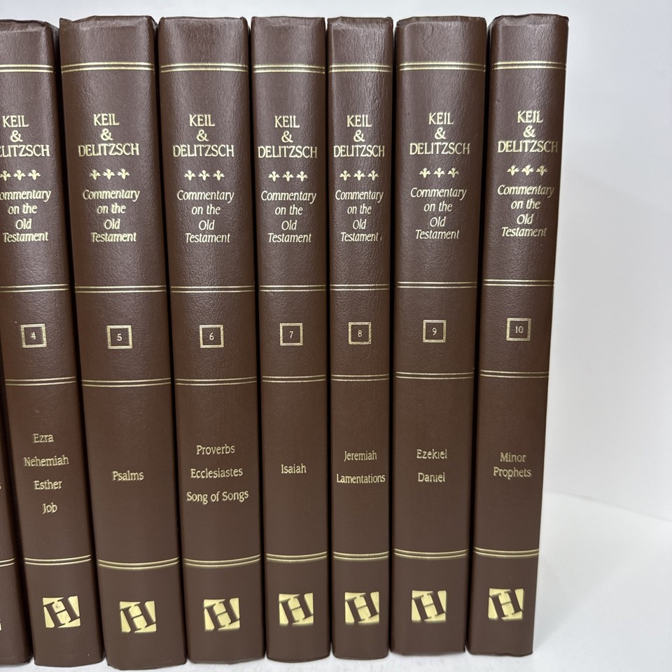 Keil and Delitzsch Commentary the Old Testament 10 Volume Set - Very ...