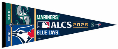 2025 ALCS 12x30 Pennant Seattle Mariners Toronto Blue Jays Licensed | eBay