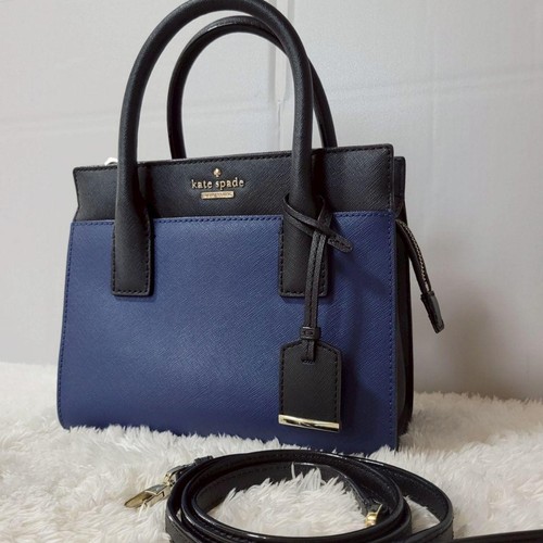 Kate Spade Cameron Street Canvas Leather Bicolor Shoulder Bag Black ...