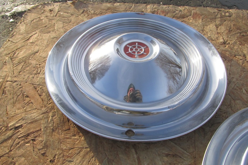 🔥1955, 1956, 1957 PACKARD CLIPPER 15" WHEEL COVERS, HUBCAPS🚨LOT OF 5🔥 ...