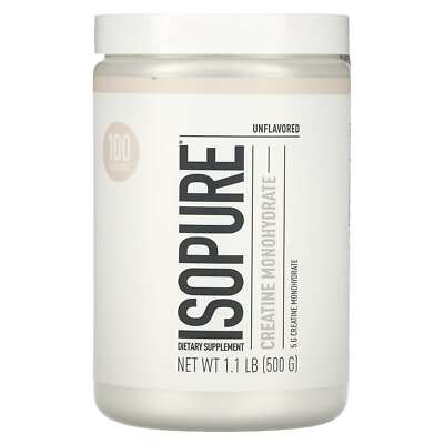 2 X Isopure, Creatine Monohydrate, Unflavored, 1.1 lb (500 g) | eBay