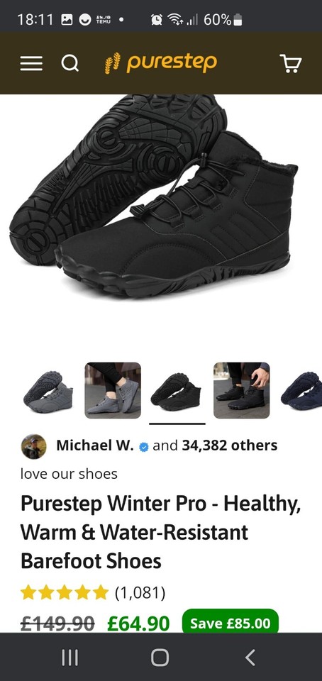 Pure Step Barefoot shoes | eBay UK