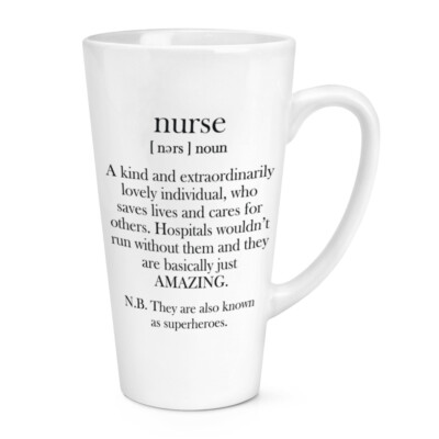 Nurse Definizione 483ml Grande Latte Tazza World's Best Bellissimo ...