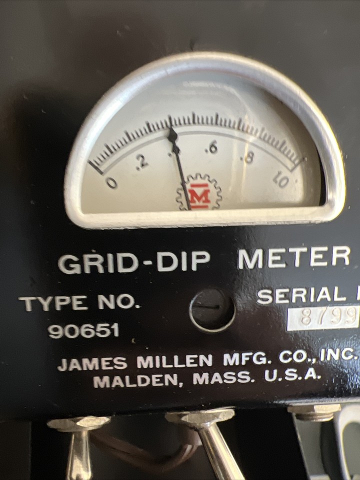 Ham Radio Grid-Dip Meter Kit James Millen 90661 lCase w/ 7 Coils Nice ...