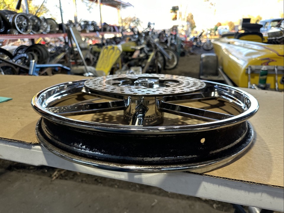 Harley Chopper Ironhead Shovelhead Fx Invader Mag Wheel 6 Spoke 19 ...