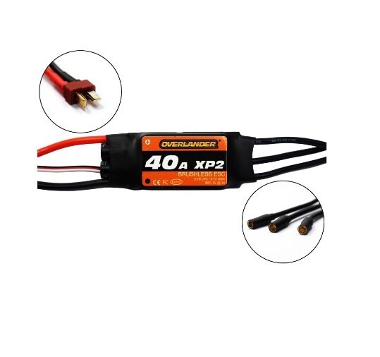 Overlander ESC XP2 40A Brushless Speed Controller for Planes and Helis ...