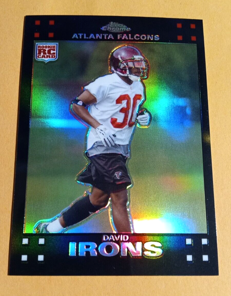 2007 Topps Chrome Refractor David Irons Rookie RC #TC258 - Atlanta ...