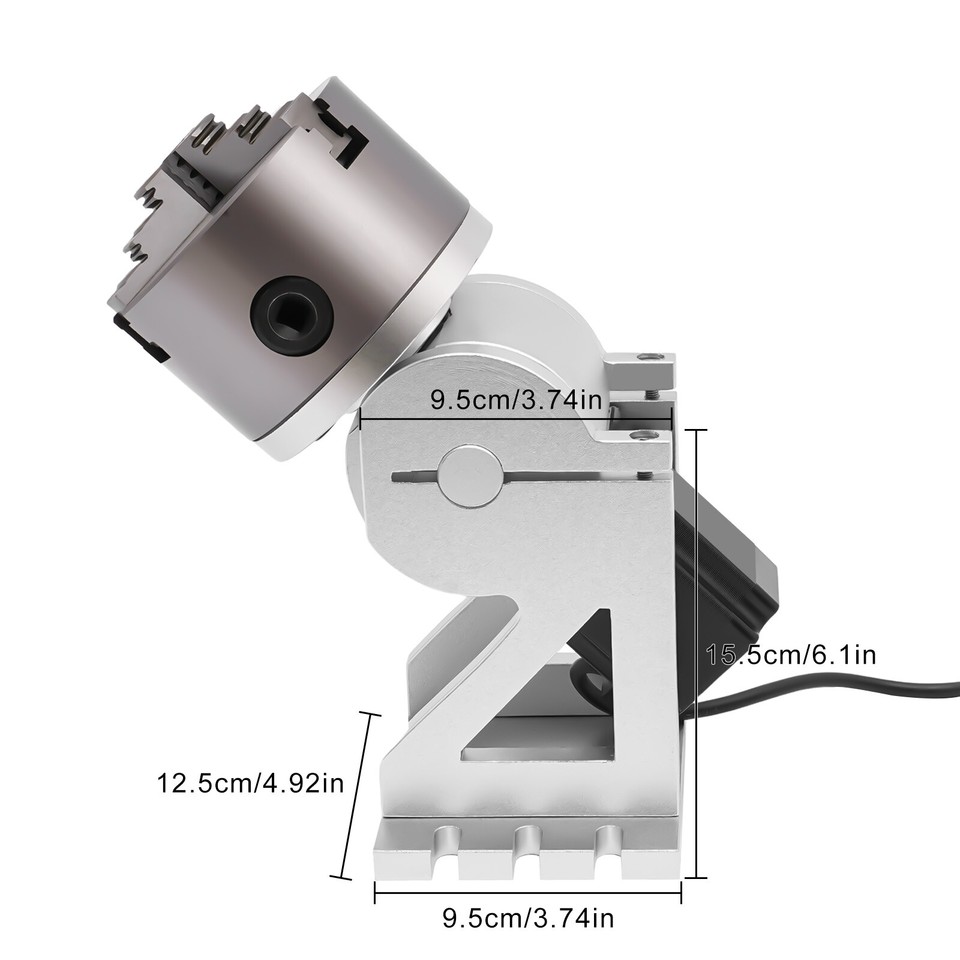 For Laser Marking Machine 3-jaw Rotary Chuck Laser Engraver Accessories ...