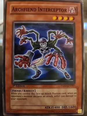 Archfiend Interceptor -1st Edition- Yugioh Dark Monster - Vintage | eBay