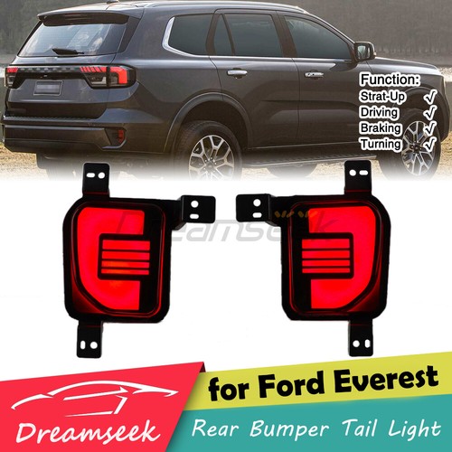 Pair LED Rear Bumper Tail Light For Ford Everest 2022+ W/ Turn Signal ...