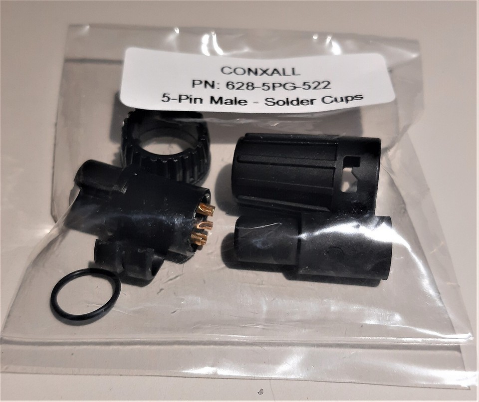 CONXALL 628-5PG-522 CONNECTORS 5-Pin Solder-Cup Pins | eBay