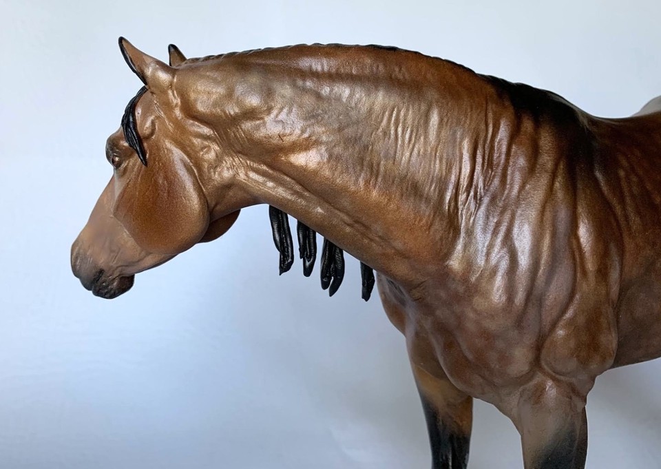 Custom Painted Resin LEVI DENIM Quarter Horse painted by Kim Swanson | eBay