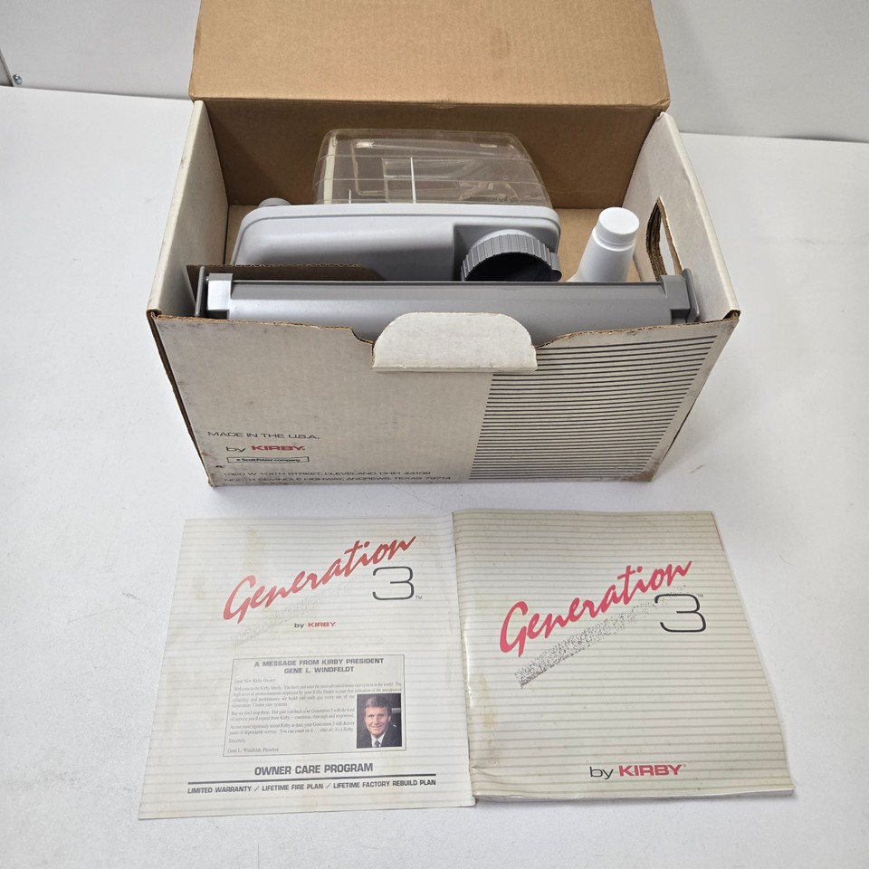Kirby Generation 3 Carpet Shampoo System New In Box | eBay