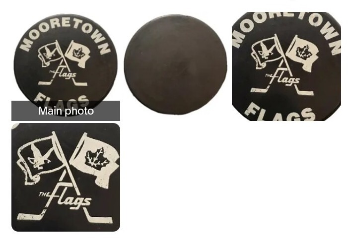 MOORETOWN FLAGS THE FLAGS VINTAGE OFFICIAL GAME PUCK VICEROY MFG ...