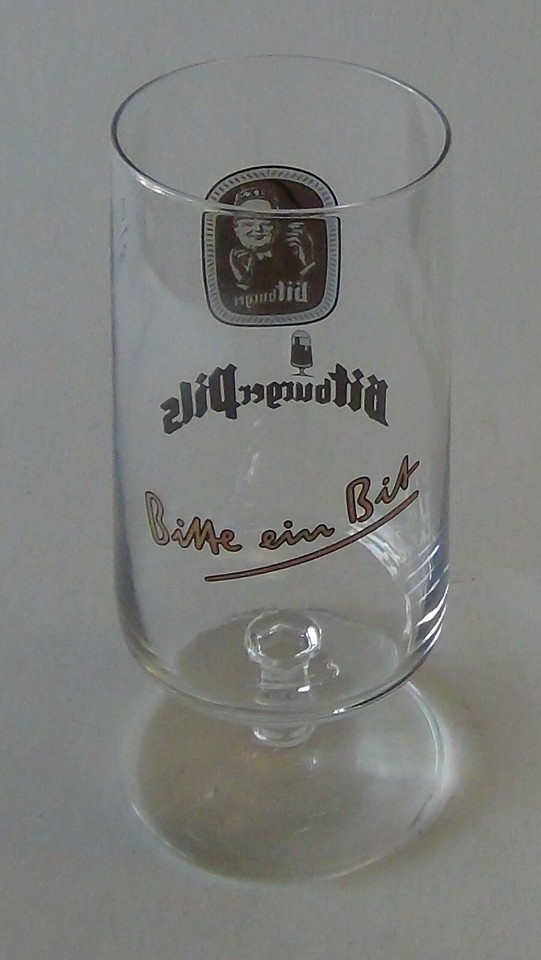 Vintage German Bitburger Pils .2L Beer Glass - circa 1980 - Sanahed ...