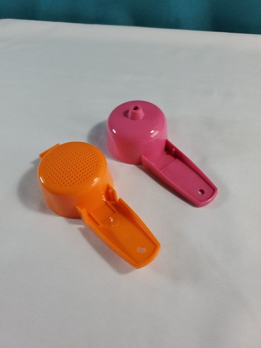 Tupperware Mini Tea Time Strainer & Sifter Gadgets Orange And Pink Set ...