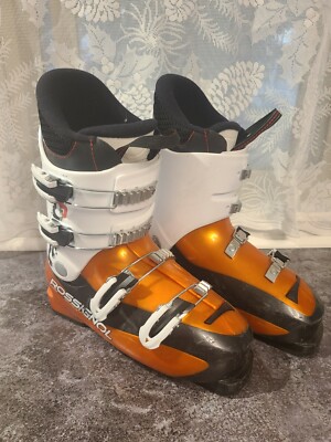 Rossignol Radical J 26.5 - 305mm Youth Junior Ski Boots Orange & White ...