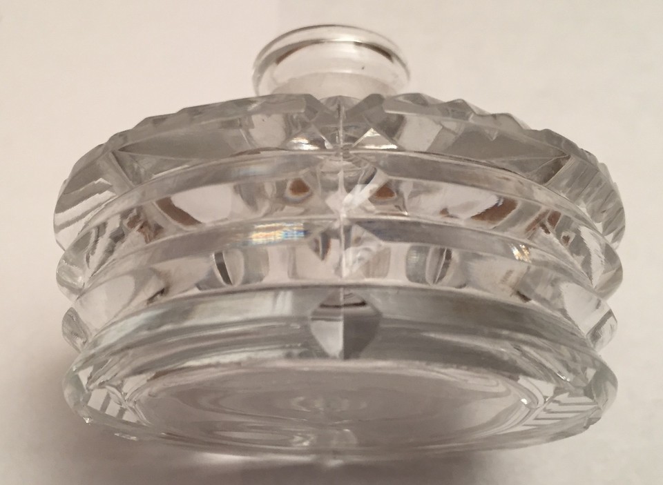 Vintage Exquisite Drum Style Crystal Czechoslovakian Perfume Bottle. | eBay