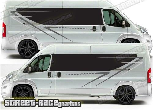 Motorhome Campervan 158 graphics stickers decal Fiat Ducato Citroen ...
