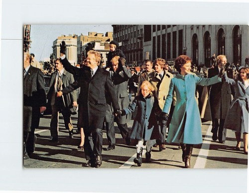 Postcard Jimmy Rosalynn Amy Carter Inaugural Walk January 20, 1977 ...