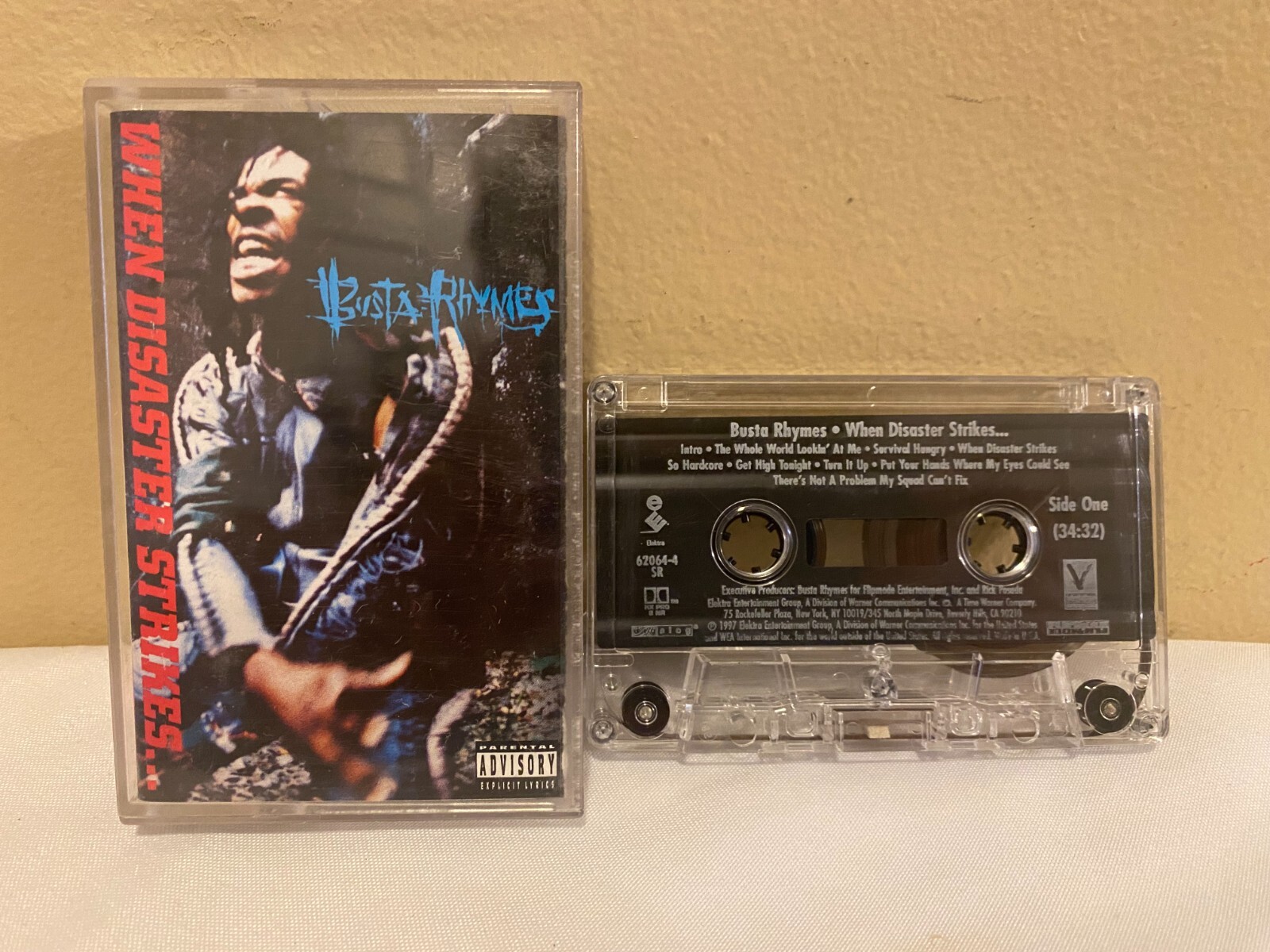 BUSTA RHYMES WHEN DISASTER STRIKES HIP-HOP EAST COAST 1997 CLASSIC CASSETE TAPE | eBay