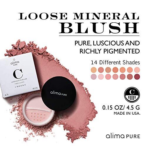 Alima Pure Loose Mineral Blush Powder Blush Makeup Cheek Tint Face ...