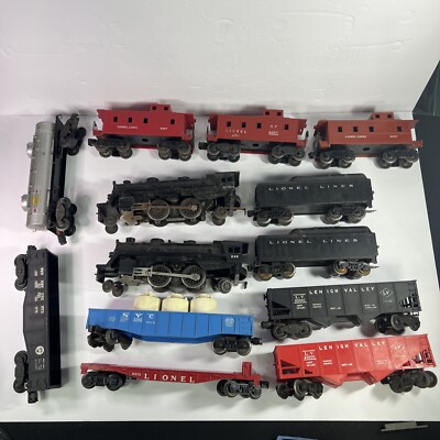 Vintage Lionel Trains O/o27 Steam Engines,passengers,Hopper Cars, Lot ...