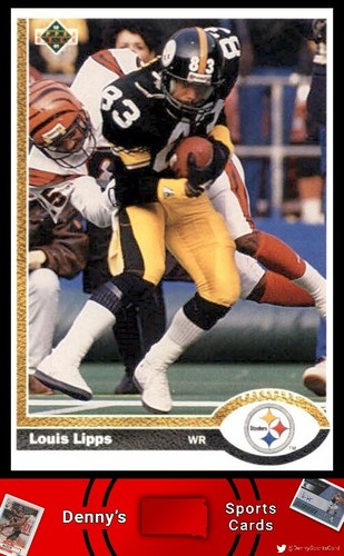 1991 Upper Deck #134 Louis Lipps Pittsburgh Steelers Football Card | eBay