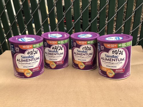 4~SIMILAC Alimentum~Anti Colic Hypoallergenic Formula 12.1 oz/can~ 03/ ...