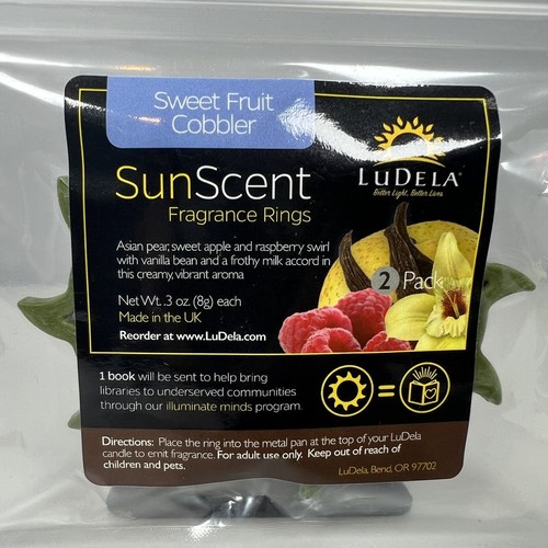 Ludela Candle Sun Scent Fragrance Ring - Sweet Fruit Cobbler 2 Pack | eBay