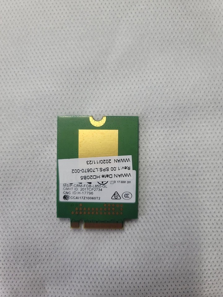 Fibocom L850-GL w/GPS LTE/HSPA+ M.2 XMM 7360 LTE-A PN# L70670-005 ...