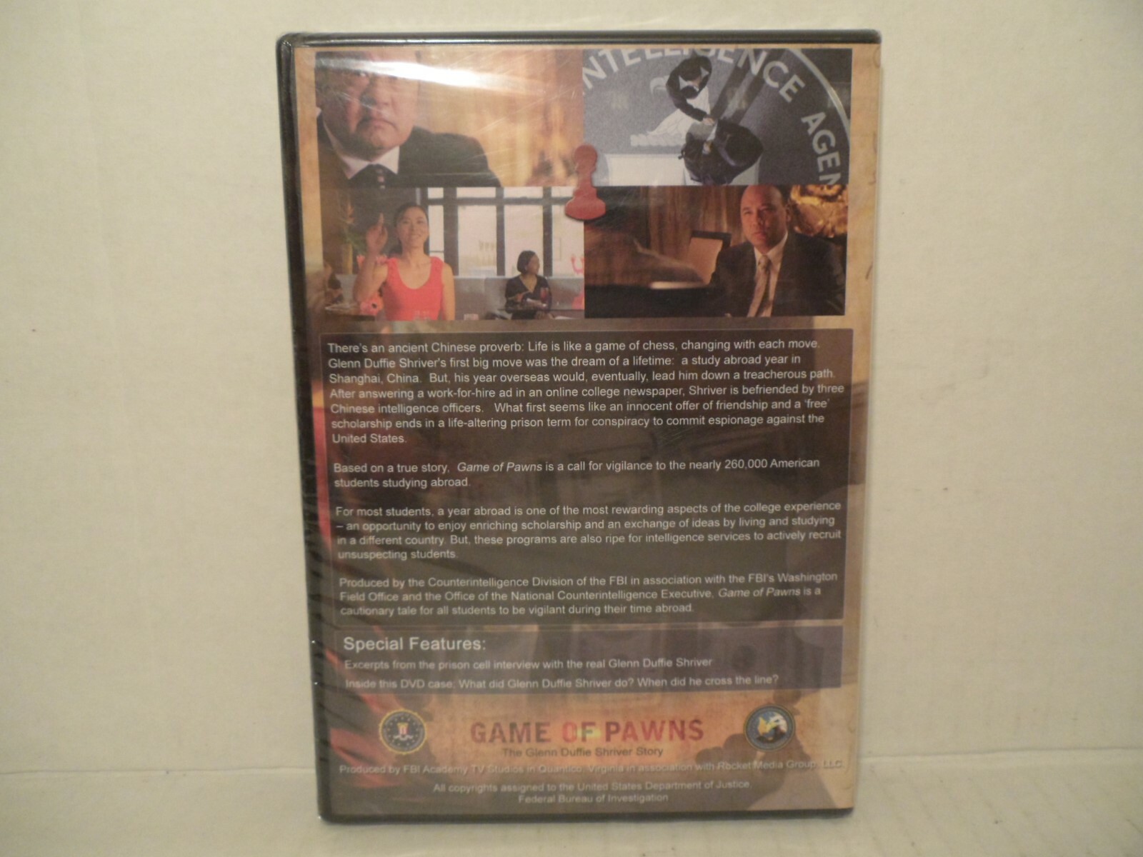 Game of Pawns The Glenn Duffie Shriver Story DVD FBI Academy Overseas ...