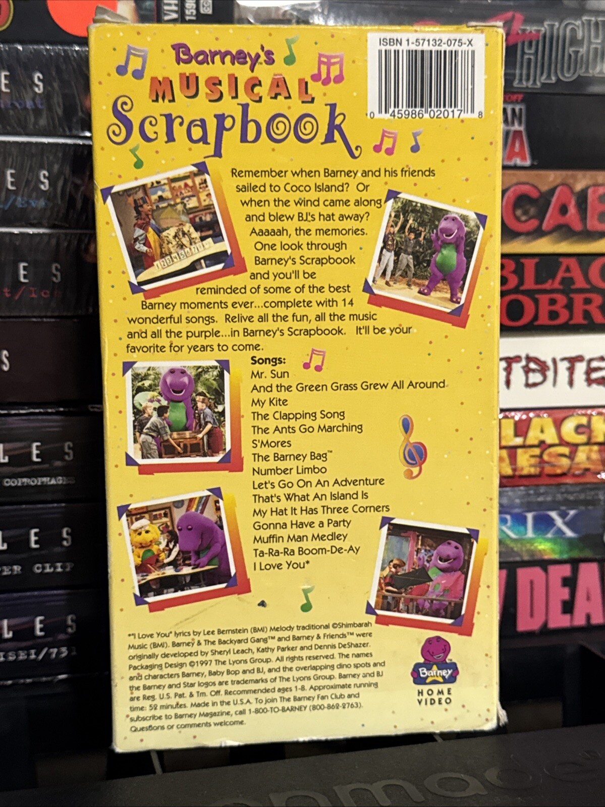 Barney - Barneys Musical Scrapbook VHS 1997 Lyrick Studios Kids TV Show ...