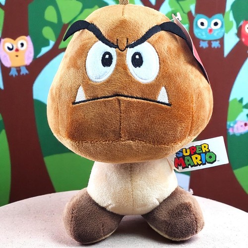 Super Mario Bros Goomba Stuffed Animal Plush Doll 9 in Toy Official ...