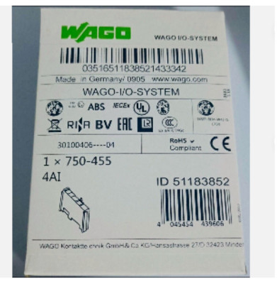 750-455 New WAGO 750-455 4-Channel Analog Input PLC Module 750455 | eBay