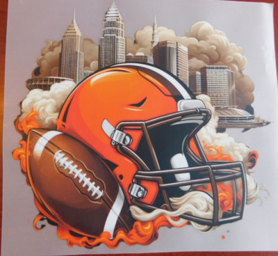 Cleveland Browns 8" DTF Heat Transfer Iron On FREE Shipping (A26) | eBay
